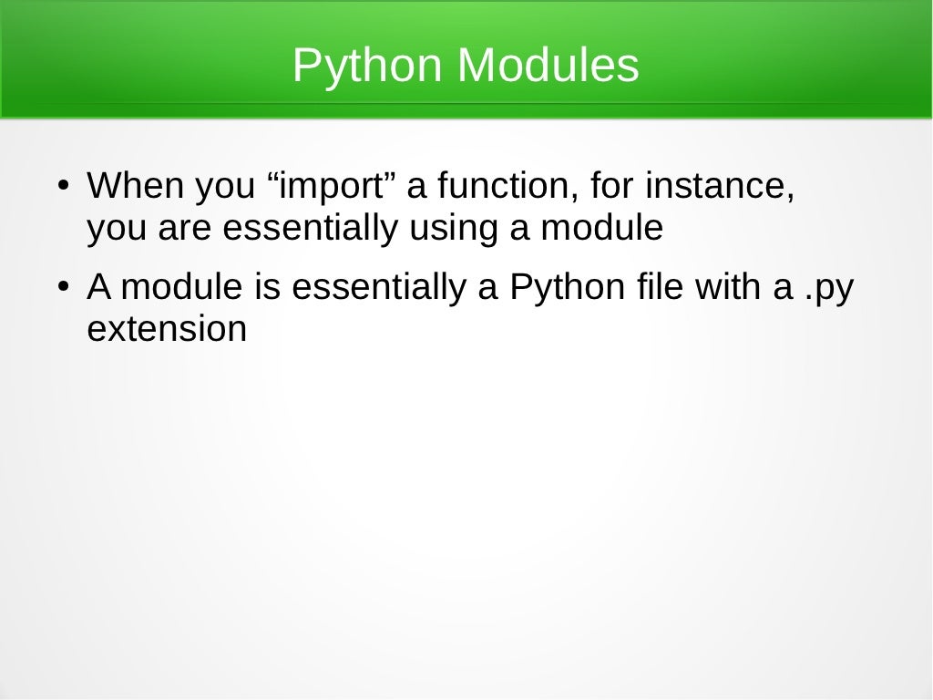 Python Modules