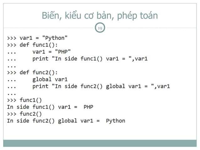 Python moi | PPT