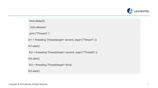 Python multithreading | PDF