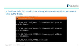 Python multithreading | PDF