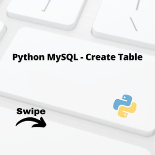 Python my SQL - create table | PDF