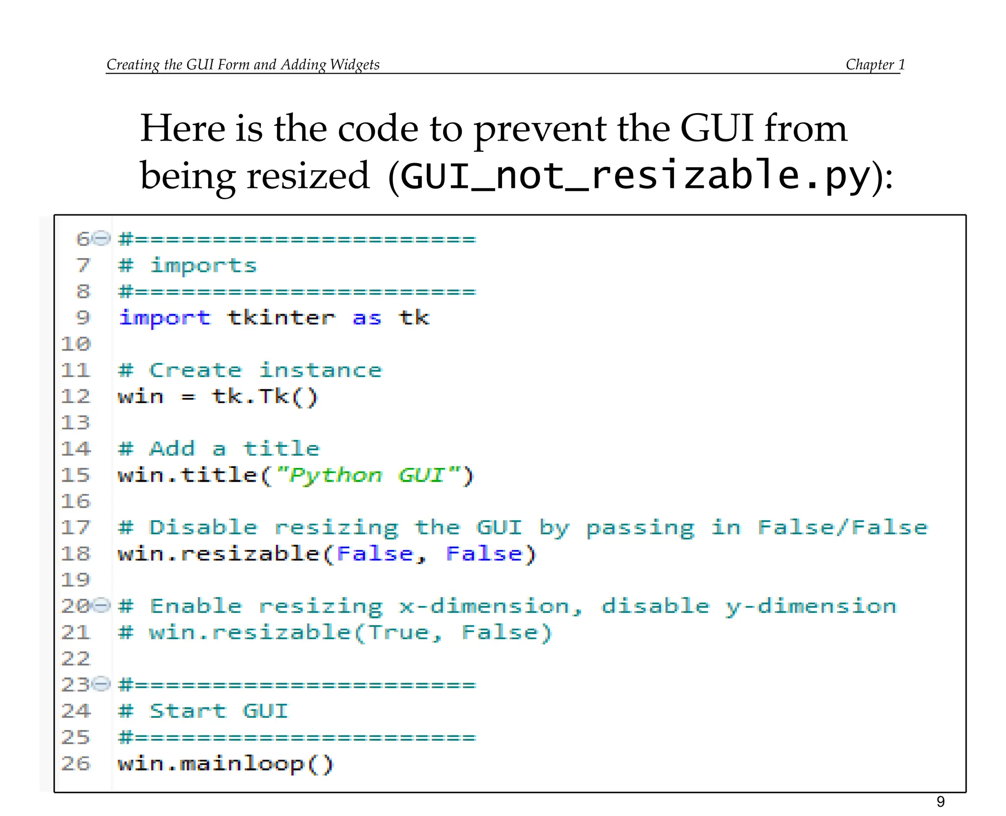 Pythonnangcao 1 Gui Creating The Gui Form And Adding Widgets Pptx