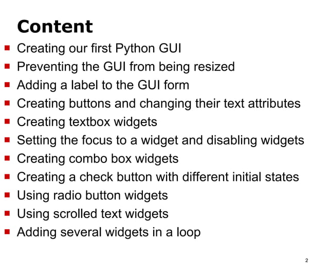 PYTHONNANGCAO_1.GUI.Creating the GUI Form and Adding Widgets.pptx