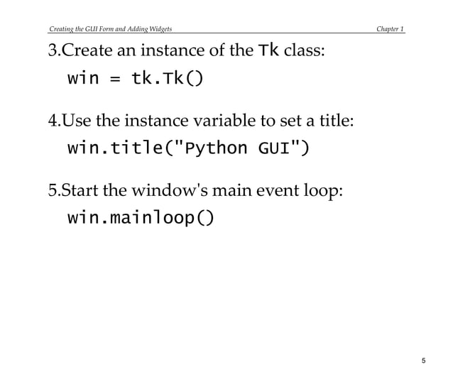 PYTHONNANGCAO_1.GUI.Creating the GUI Form and Adding Widgets.pptx
