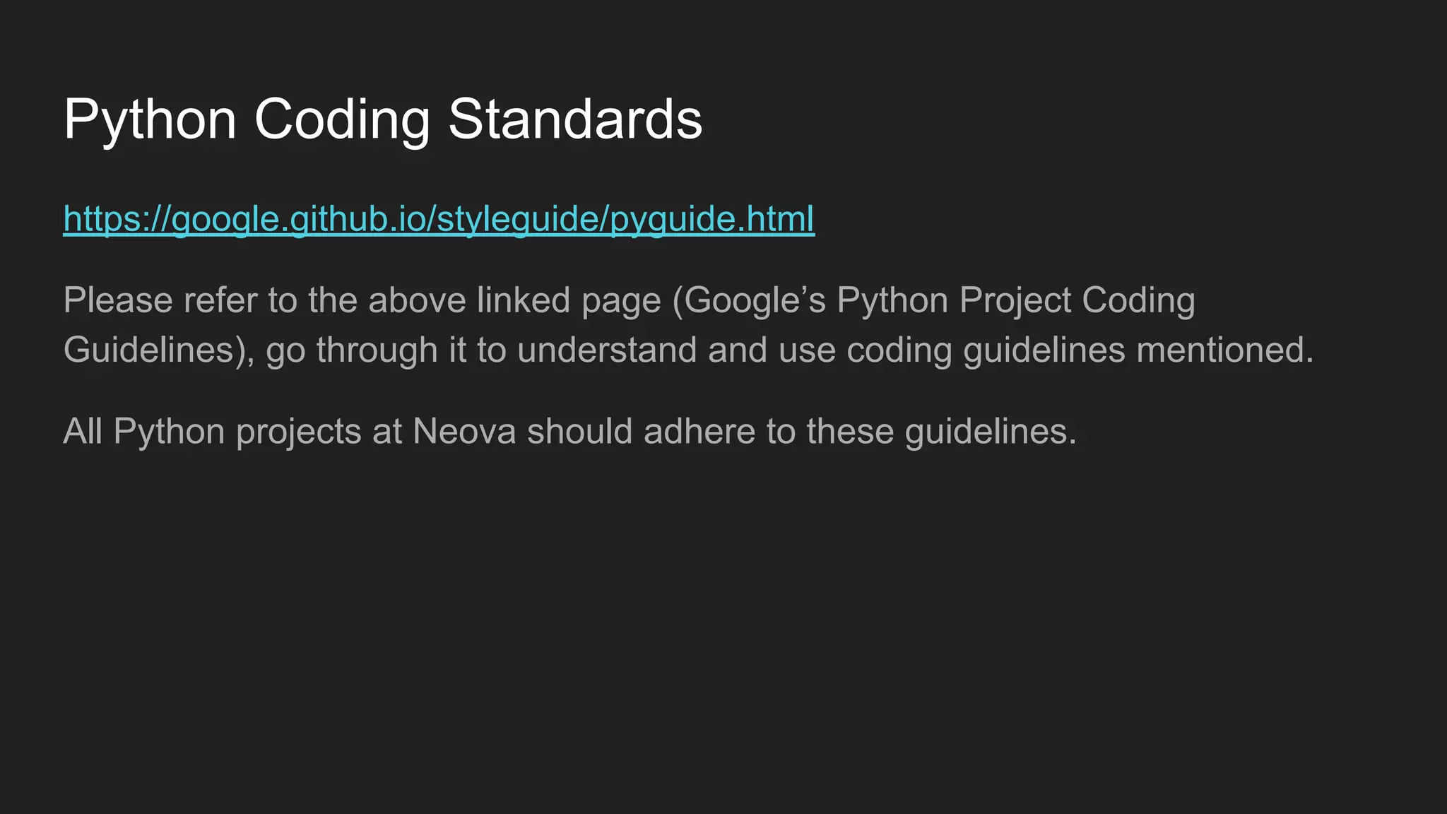Python Projects at Neova | PDF