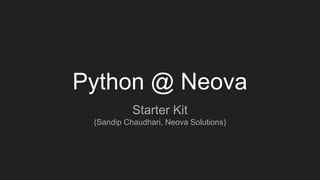 Python Projects at Neova | PDF