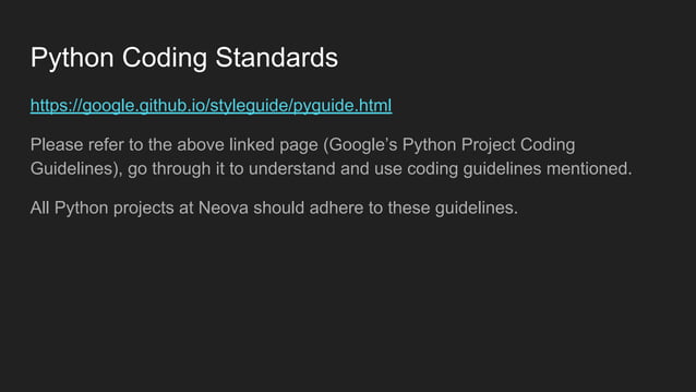 Python Projects at Neova | PDF