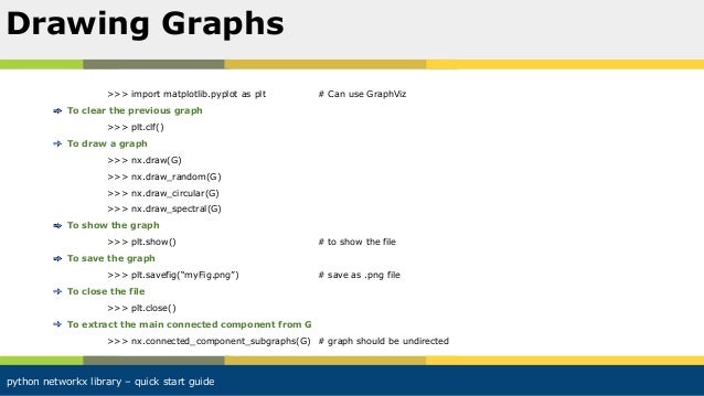 Python Networkx Library Quick Start Guide