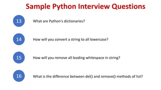 Python interview question for students | PPTX