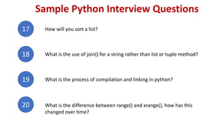 Python interview question for students | PPTX
