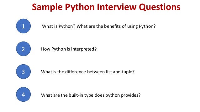 Python interview question for students
