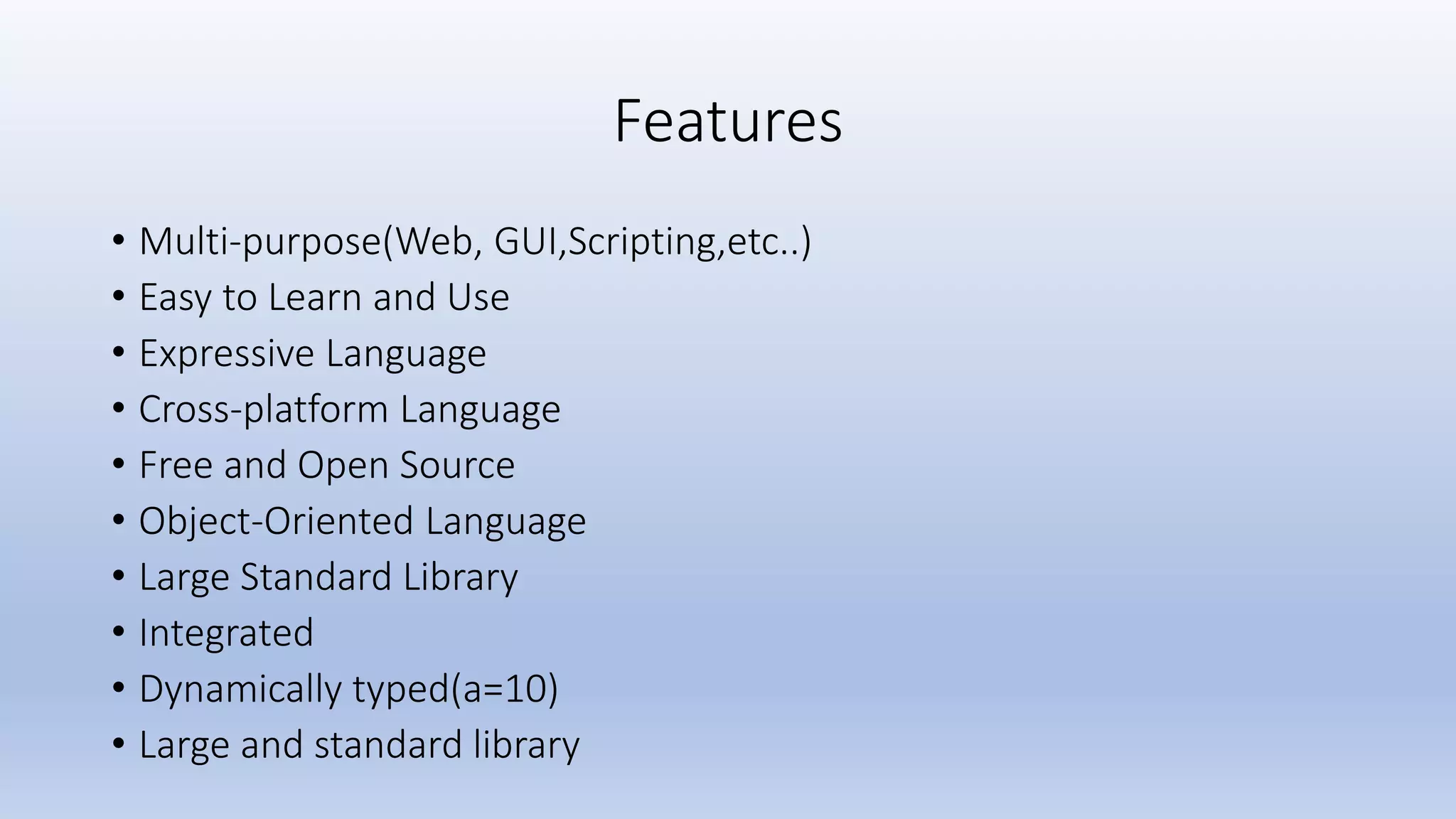 Python presentation by Monu Sharma | PPTX