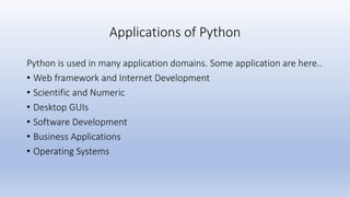 Python presentation by Monu Sharma | PPTX