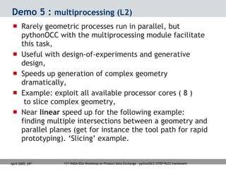 pythonOCC PDE2009 presentation | PPT