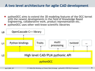 pythonOCC PDE2009 presentation | PPT