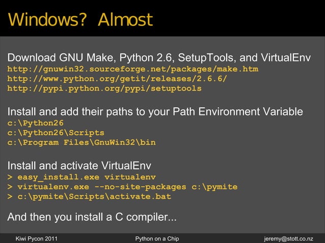 Python on a chip | PPT