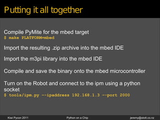 Python on a chip | PPT