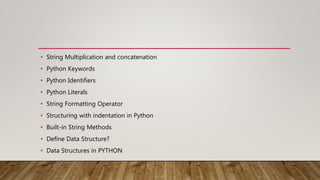 Best Python Online Training with Live Project by Expert | PPTX