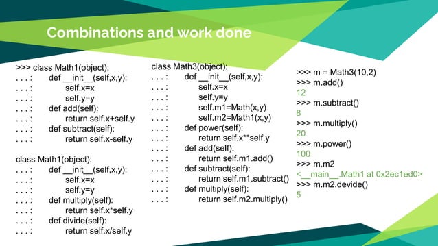 Python OOPs | PPTX | Programming Languages | Computing