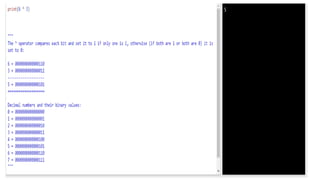 Python operators (1).pptx | Programming Languages | Computing