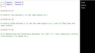 Python operators (1).pptx | Programming Languages | Computing