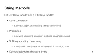Python overview | PPT