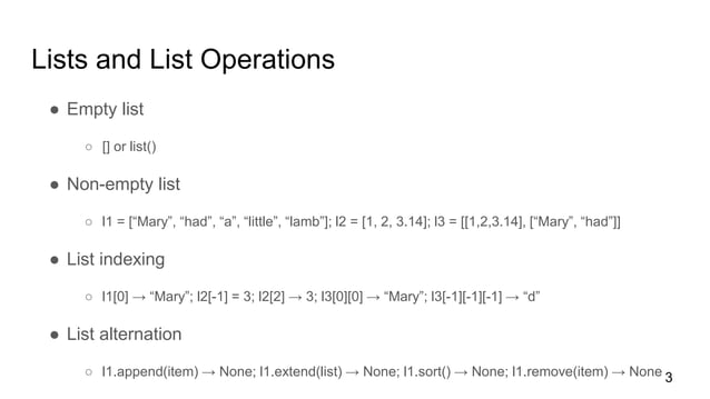 Python overview | PPT