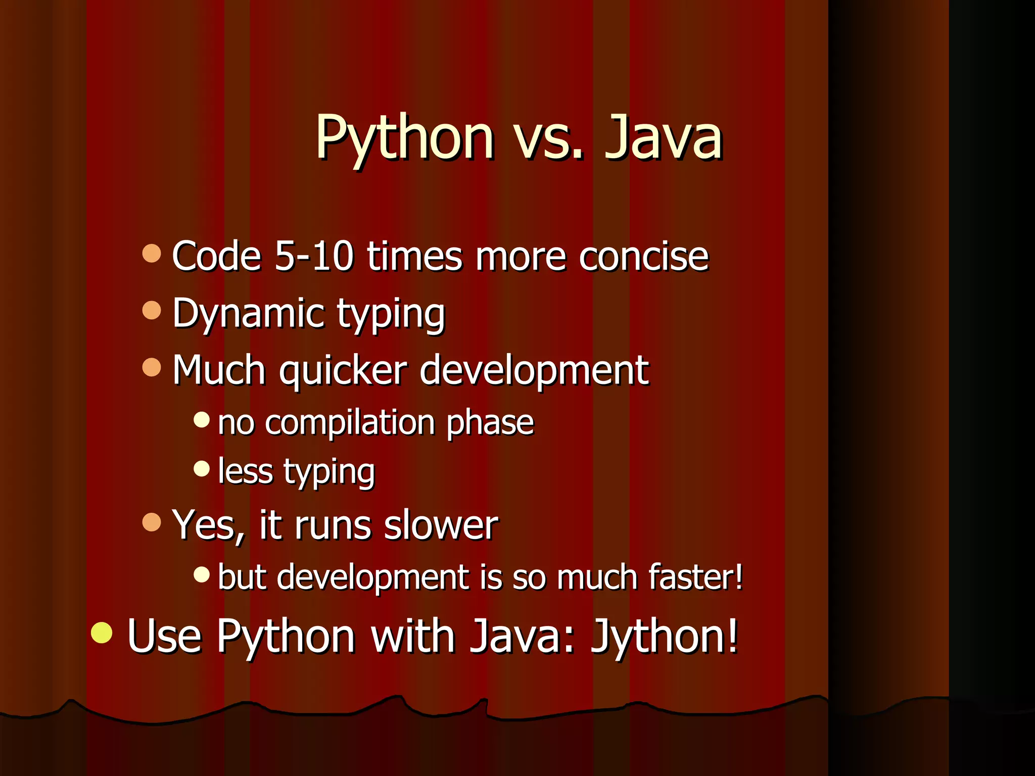 Python overview | PPT | Free Download