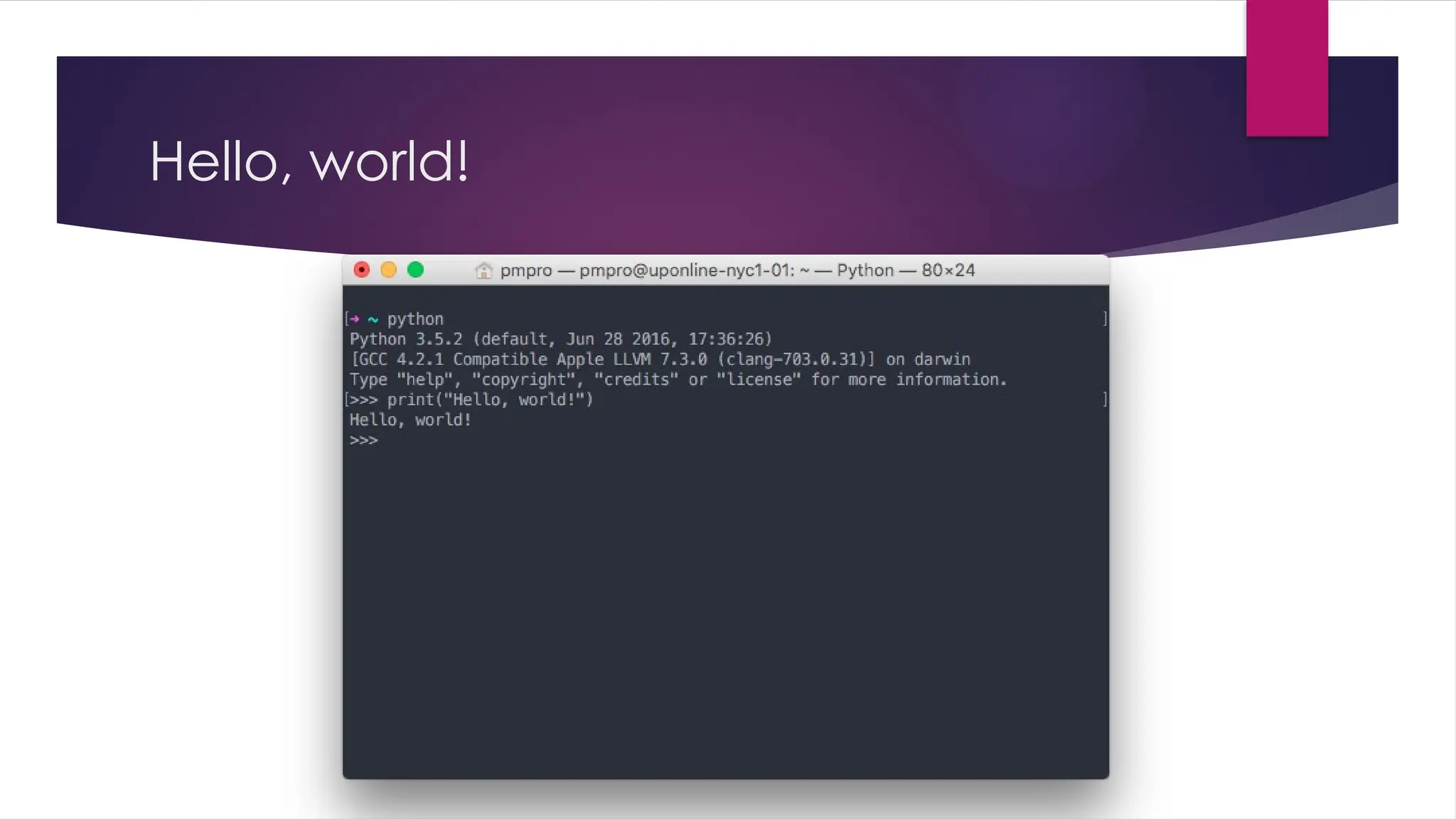 python introductions2 to basics programmin.pptx | Programming Languages | Computing