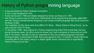Before Starting Python Programming Language | PPT