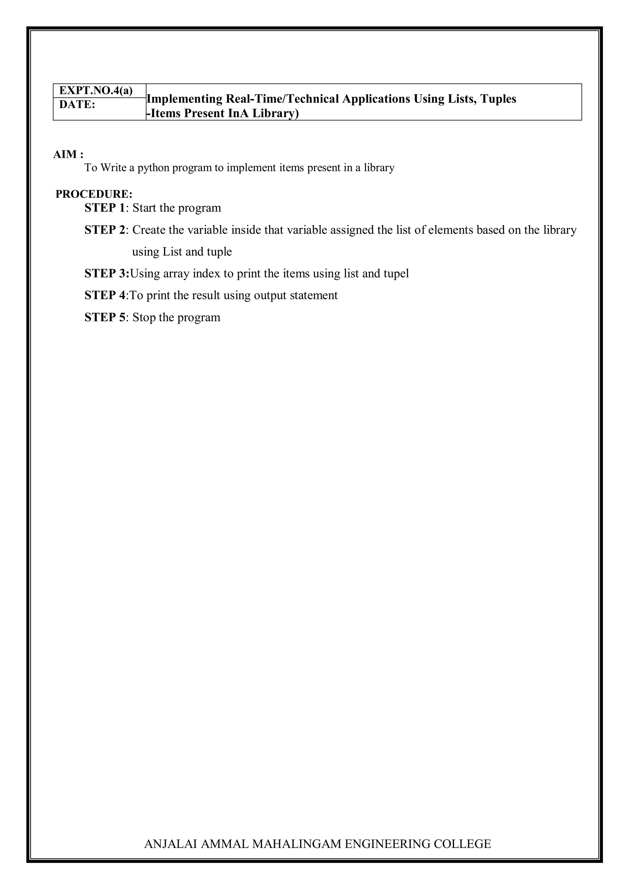 Ge3171 Problem Solving And Python Programming Laboratory Pdf