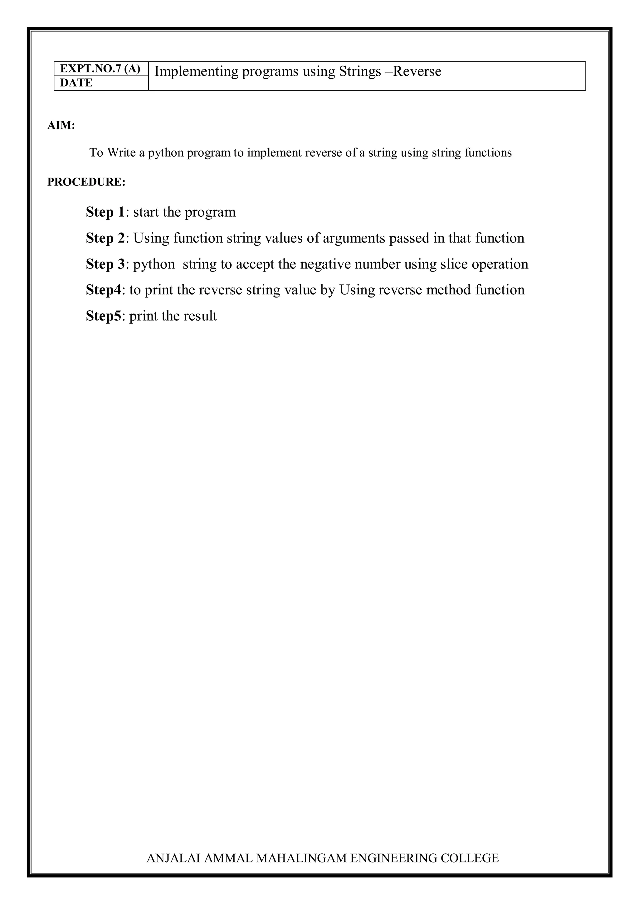 Ge3171 Problem Solving And Python Programming Laboratory Pdf