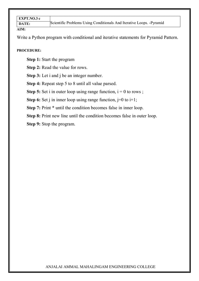 Ge3171 Problem Solving And Python Programming Laboratory Pdf
