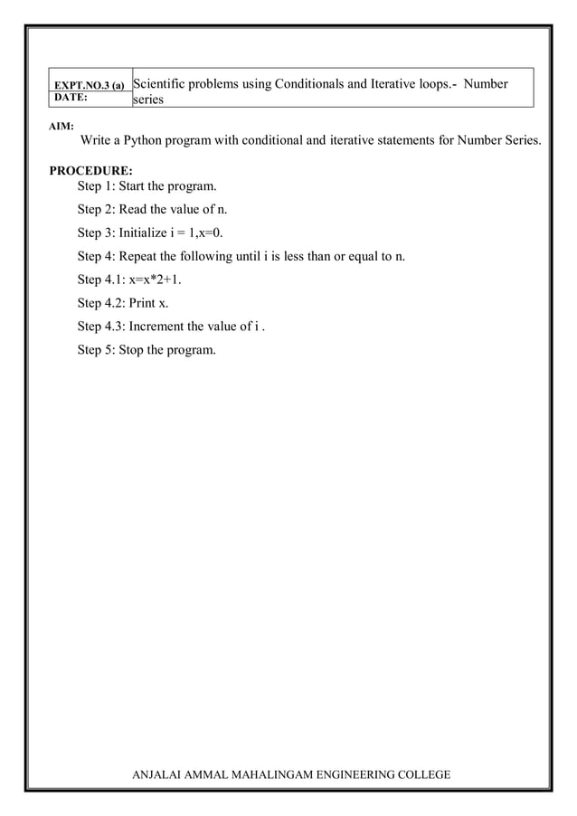 Ge3171 Problem Solving And Python Programming Laboratory