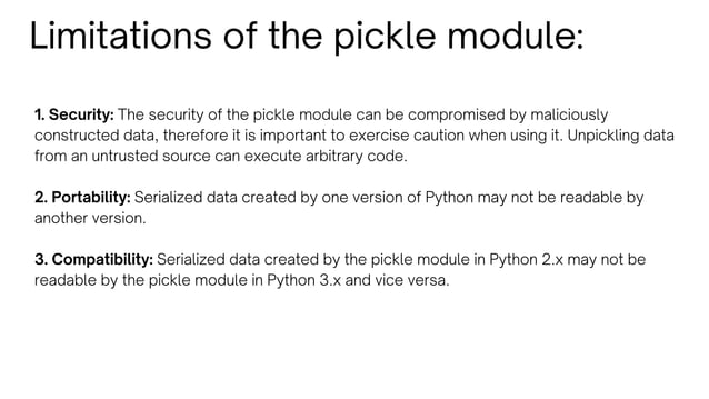 Python Pickle Module.pdf