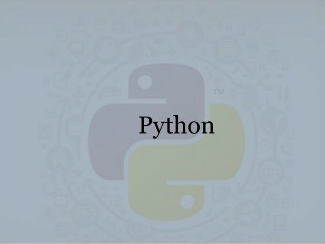 Python-The programming Language