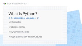 Python ppt | PPT