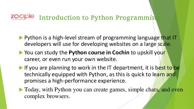 python training in kochi | PPT python training in kochi | PPT