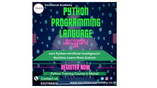 Python Training Course in Mohali | PPT