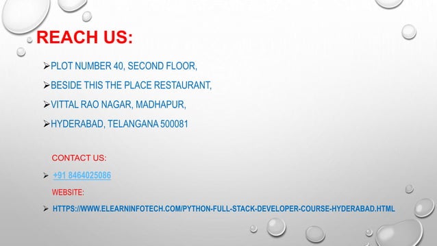 Python Full stack Training in Hyderabad | PPT