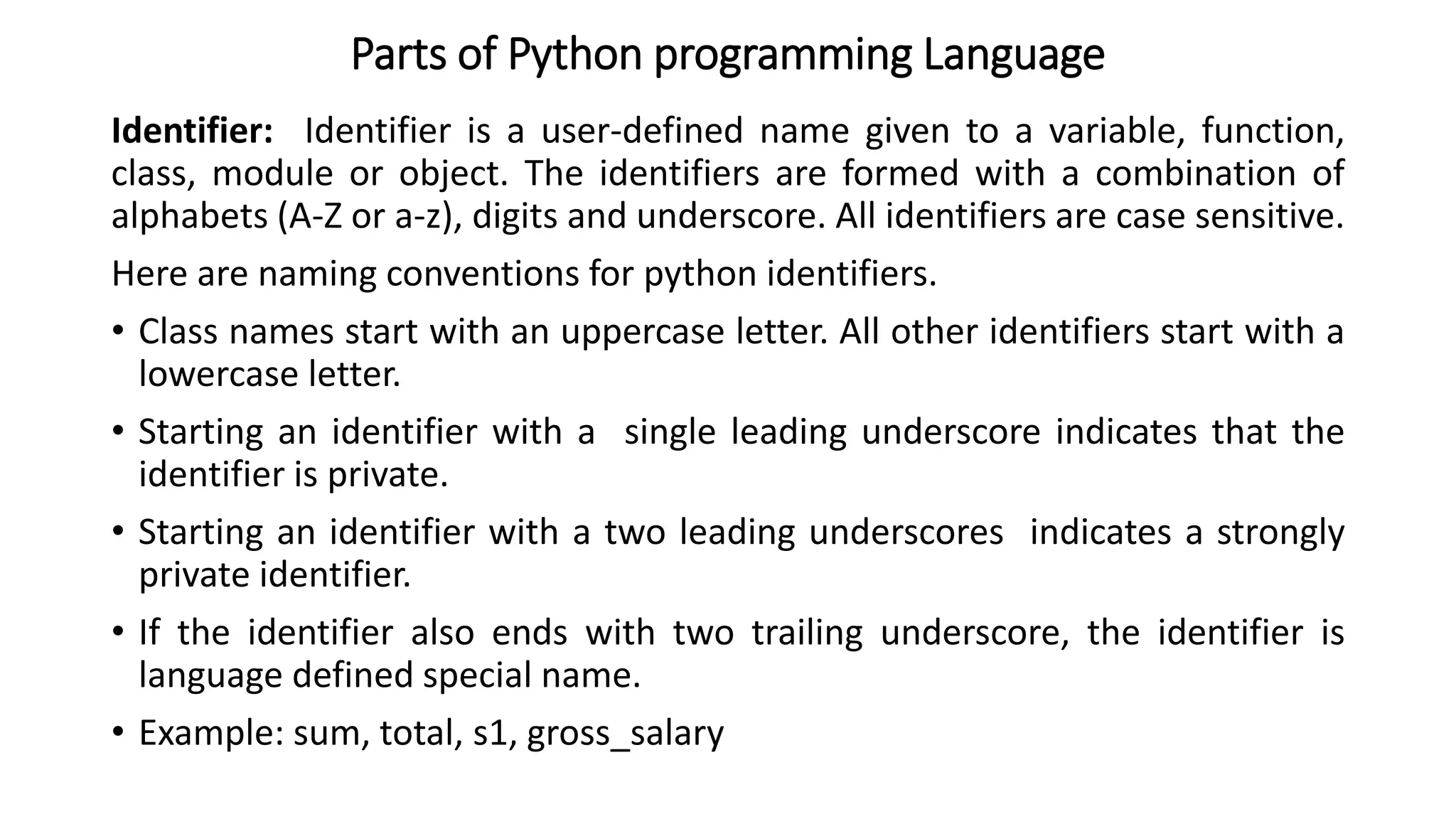 Python Notes For Master Of Computer Appliicationpptpptx Programming Languages Computing
