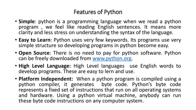 python notes for MASTER OF COMPUTER APPLIICATION_ppt.pptx | Programming ...
