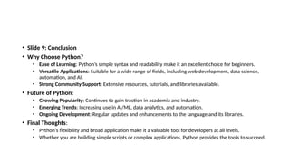 A deep dive into python and it's position in the programming landscape.pptx