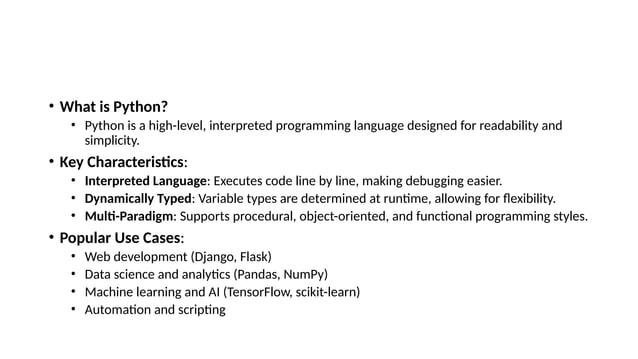 A deep dive into python and it's position in the programming landscape.pptx