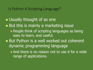 Python PPT by Sushil Sir.pptx | Programming Languages | Computing