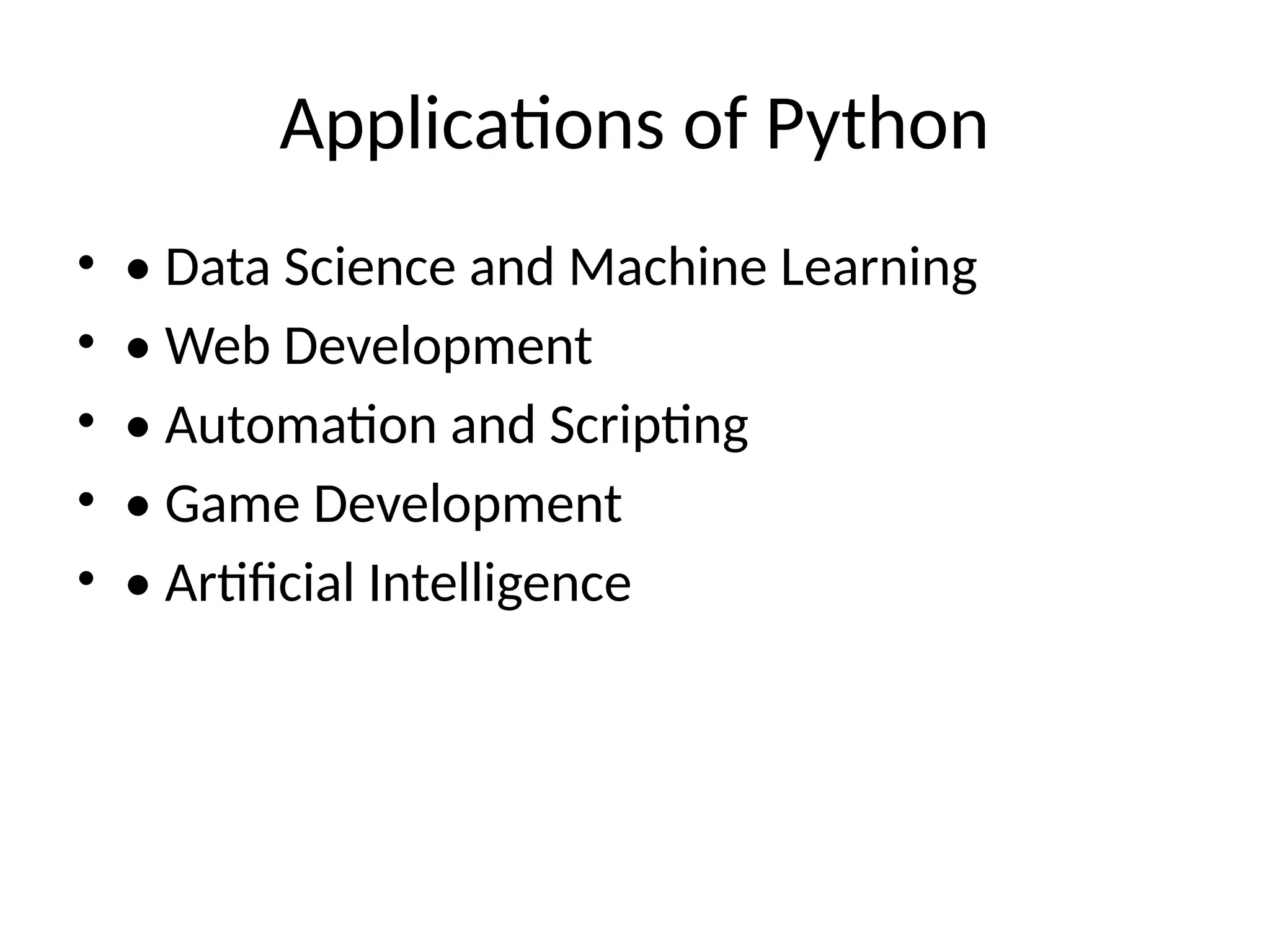 python_presentation, Basics Of python Programming | PPTX