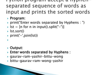 Python program For O level Practical | PDF