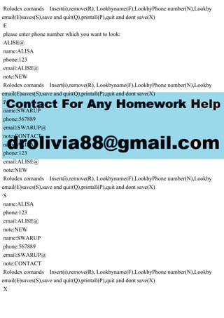Python ProgramDo not use import please. Problem 1 Rolodex (Note .pdf