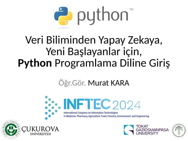 INFTEC-2024 Python Programlama Giriş Kursu | PDF