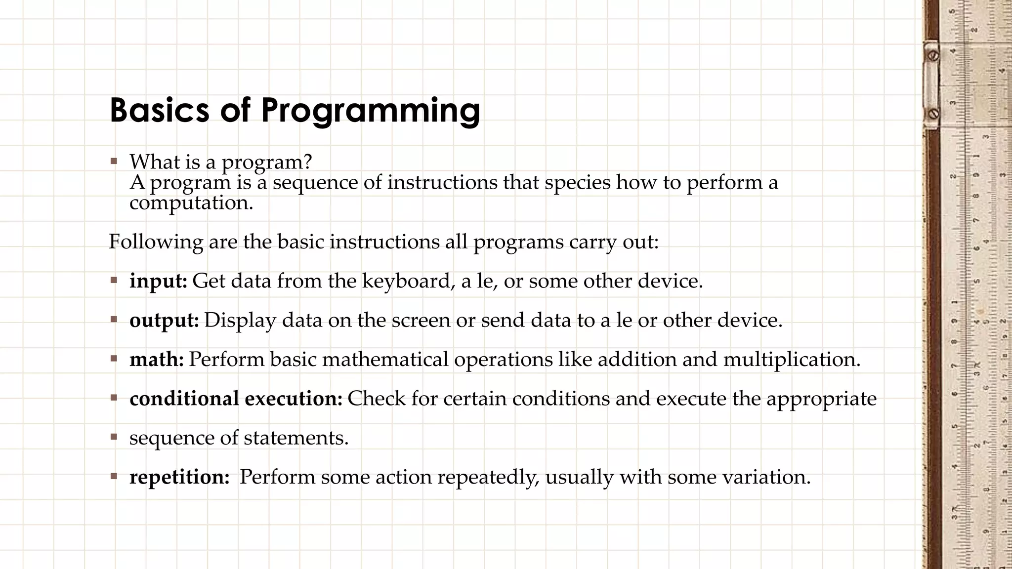 Python programming | PPT